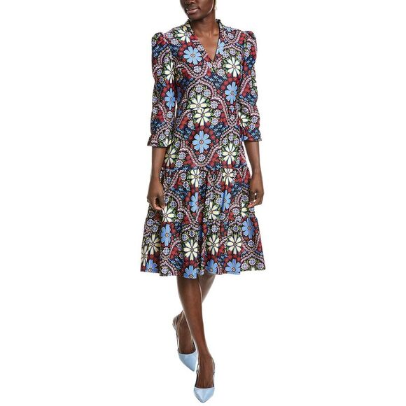 Jude Connally | Dresses | Jude Connally Womens Maggie Tiered Midi Dress ...